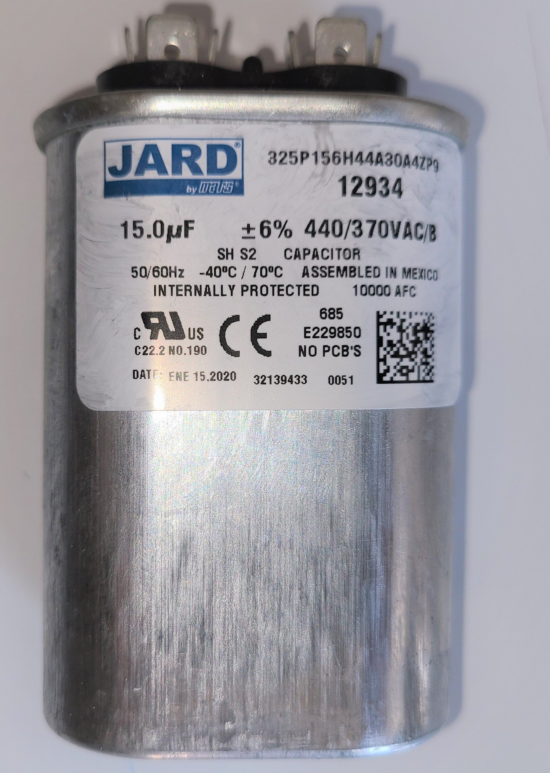 AC Motor capacitor 15 uf Oval | OttawaFurnaceParts.ca